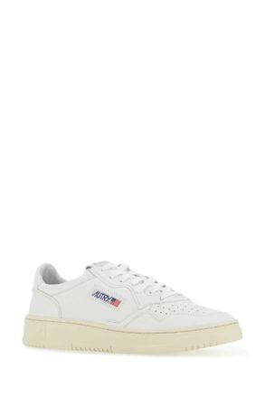 Autry Mens White Leather Medalist Sneakers Gg04