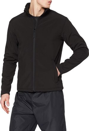 Regatta Herren Reid Soft Shell Jacke, Schwarz, M EU