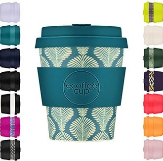 Ecoffee Cup 240ml (8oz) Gobelet R&eacute;utilisable - &Agrave; Base de Plantes, Sans BPA, L&eacute;ger, Compatible Lave-Vaisselle & Micro-ondes - Creasy Lu