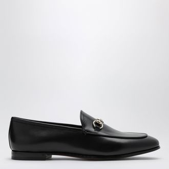 Gucci Jordaan-Slipper aus schwarzem Leder
