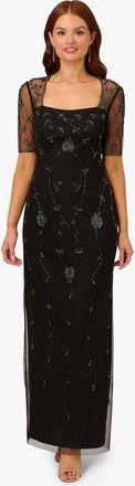 Adrianna Papell Abendkleid Beaded Long Dress Tailliert, figurbetont, elegant