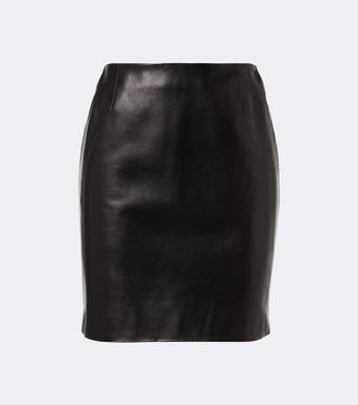 Gucci Mini-jupe en cuir