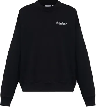 Off-white Homme, Sweatshirts et sweats &agrave; capuche, Noir, Taille: S Logo SweaT-shirt