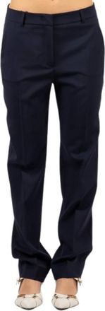 Max Mara Femme, Pantalons, Bleu, Taille: 38 FR Straight Pantalons