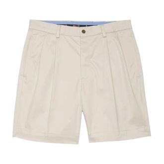 Brooks Brothers Short extensible &agrave; pinces - Homme - Shorts - Beige - Taille: W30