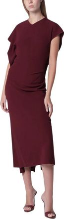 Victoria Beckham Femme, Robes, Brun, Taille: 36 FR Robe Midi Victoria