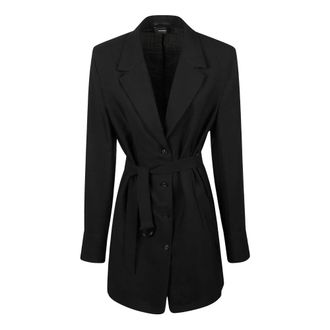 Wardrobe.NYC Leichtes- ma&szlig;geschneidertes Hemdblusenkleid - - Dresses - Damen - Schwarzk - M