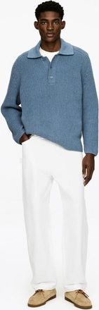 Arket Lockere Canvas-Hose -Wei&szlig;