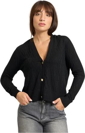 A|X Armani Exchange Femme, Pulls, Noir, Taille: 40 FR Gilet à Logo Lettering Noir