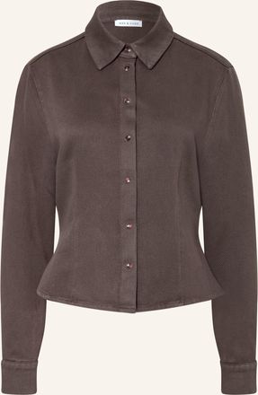 Mrs & Hugs Mrs & Hugs Hemdbluse braun