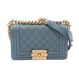 Chanel Sac bandouli&egrave;re Boy Small Pre-owned - Femme - Pre-owned - Bleu - Taille: ONE Size