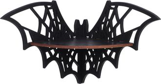 NUOBESTY SEWACC Wandschwebendes Eckregal mit Kunstvollem Spinnennetzdesign H&auml;ngeregal zur Wandmontage f&uuml;r K&uuml;che und Wohnzimmer Dekoratives Aufbewahrungsregal