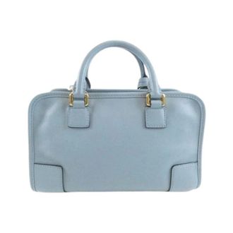 Loewe Pre-owned Sac &agrave; main en cuir Amazona - Femme - Pre-owned - Bleu - Taille: ONE Size