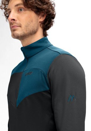 Maier Sports Rollkragenpullover Felian Herren Midlayer, pflegeleichtes Half-Zip Fleece, Regular Fit