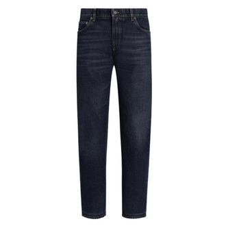 Dolce & Gabbana Blaue Baumwoll Straight Leg Jeans - - Jeans - Herren - Blau - M