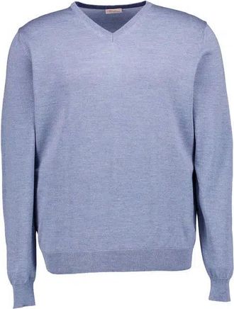 Stenströms Herren Pullover blau unifarben