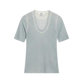 Chlo&eacute; Damen, Strickwaren, Blau, LGr&ouml;&szlig;e