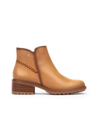 Pikolinos Stiefeletten mit Absatz in Leder Medina für Frauen Farbe Almond