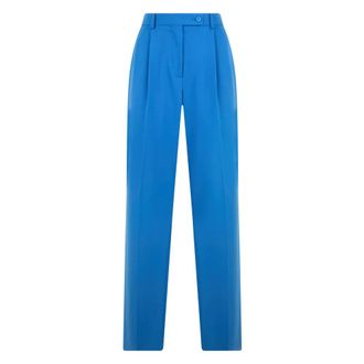 Alberta Ferretti Klassische Hose mit hohem Bund - - Trousers - Damen - Blau - S