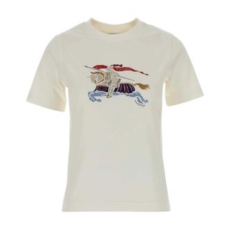 Burberry Cotton T-Shirt - - Tops - Damen - Wei&szlig; - XS