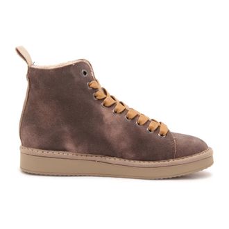 Panchic Eco-Fur Washed Suede Schuhe - - Shoes - Damen - Braun - 40 EU
