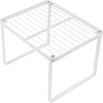 NUOBESTY Wardrobe Organizer aus Robustem Eisen Platzsparendes Schrankregal mit Hoher Tragkraft Vielseitiges Aufbewahrungsregal für Kleiderschrank und Küche Pra