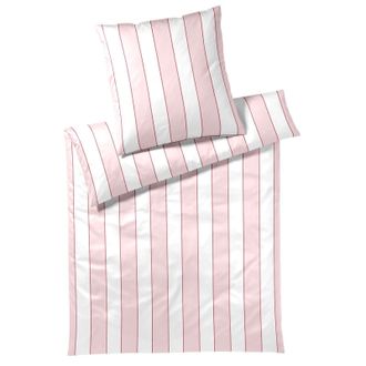 Elegante Mako-Satin Bettw&auml;sche Levens himbeerrosa 1 Bettbezug 135 x 200 cm + 1 Kissenbezug 80 x 80 cm