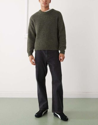 XLARGE XLarge - Jeans in Schwarz mit gemustertem Detail