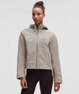 lululemon Cross Chill City-to-Trail-Jacke für Frauen - Khaki - Größe 2XS