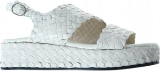 Pons Quintana Femme, Chaussures, Bleu, Taille: 39 EU Woven Leather Sandal