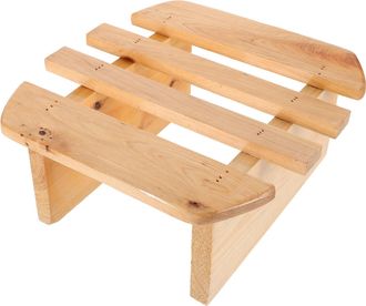 Valiclud MUSISALY Betttritt Stabile Fu&szlig;st&uuml;tze und Beinhocker 24cm Vielseitiger Tritthocker f&uuml;r Bad K&uuml;che und B&uuml;ro Glatte Oberfl&auml;che Tragbar f&uuml;r Sauna und Reise