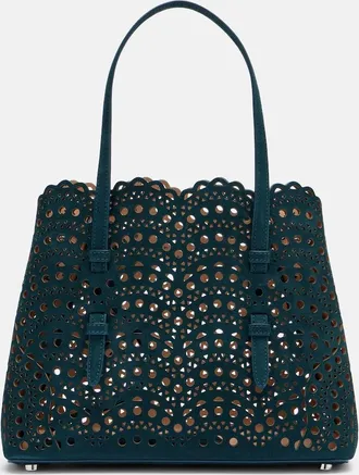 Alaia Ala&iuml;a Sac Le Mina 25 Vienne Wave en cuir