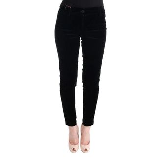 Ermanno Scervino Viskosemischung Samt Cropped Hose - - Trousers - Damen - Schwarzk - XS