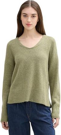 Tom Tailor Denim TOM TAILOR Denim 1043316 Pull-Over, 35920-Greyish Green Melange, XXL Femme
