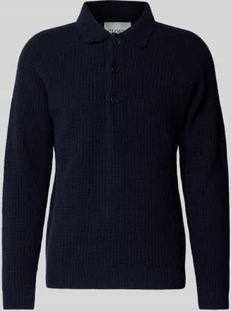 Closed Pullover in Strick-Optik mit Polokragen