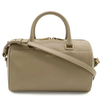 Saint Laurent Pre-owned Leder Mini Handtasche - - Pre-owned - Damen - Beige - ONE SIZE