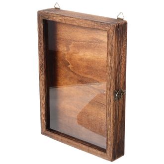Cabilock Insekten Vitrine Holz Display Box mit Glasdeckel Robuste Schmetterlings Pflanzensammlung Aufbewahrungsbox Multifunktionale Sammelvitrine mit Gro&szlig;em Fa