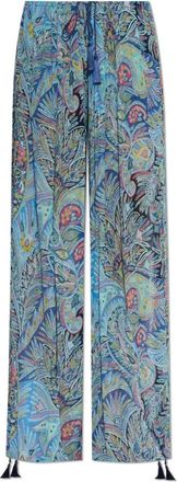 Etro Femme, Pantalons, Multicolore, Taille: 38 FR Pantalon large &agrave; motifs
