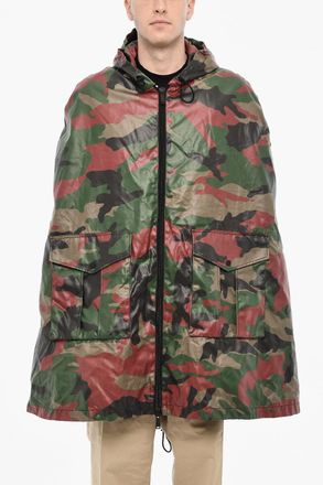 Dsquared2 Cape Mit Milit&auml;rmuster Und Rei&szlig;verschluss Dsquared2