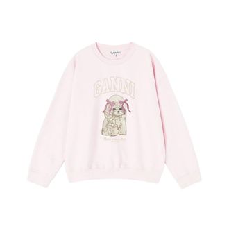 Ganni Femme, Sweatshirts et sweats à capuche, Rose, Taille: 40 FR Poodle SweaT-shirt