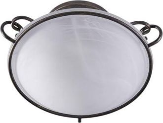 Lindby Plafonnier Rando &agrave; intensit&eacute; variable (Traditionnel) en Gris M&eacute;tal e. a. pour Salon & Salle manger (&agrave; 3 lampes, E27) Luminaire Lampe Plafond Eclerage 