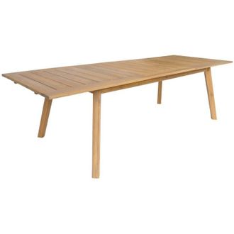 Sweeek Gartentisch ausziehbar aus Akazienholz, 10 Sitzpl&auml;tze