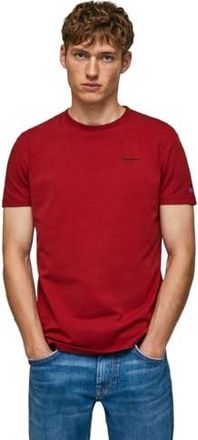 Pepe Jeans London T-Shirt pour Homme, Rouge (Rugby Rouge), S
