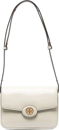 Tory Burch Robinson Spazzolato Schultertasche mit verstellbarem Riemen - Nude
