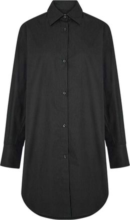 HUGO BOSS Hemd f&uuml;r Damen, leger, Lang&auml;rmlig (Schwarz)
