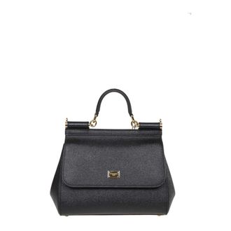 Dolce & Gabbana Femme, Sacs, Noir, Taille: ONE Size Sicily Piccola Handbag