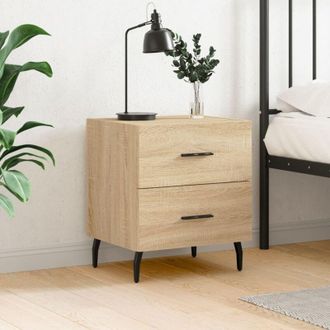 vidaXL Table de chevet ch&ecirc;ne sonoma 40x35x47,5 cm bois ding&eacute;nierie Vidaxl