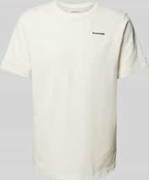 Knowledge Cotton Apparel Regular Fit T-Shirt mit Label-Print