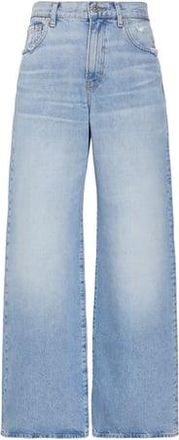 Calvin Klein Jean large &agrave; taille mi-haute en coton