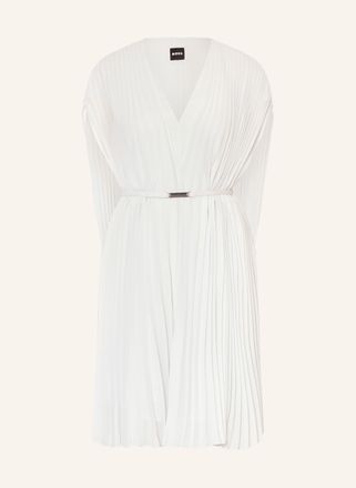 HUGO BOSS Cocktailkleid Mit Plissees blau